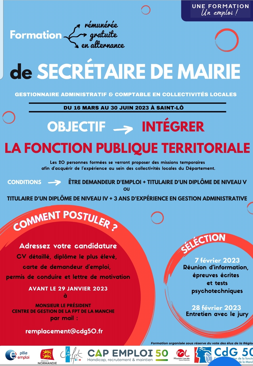Devenez secrétaire de mairie - Mairie de Tollevast